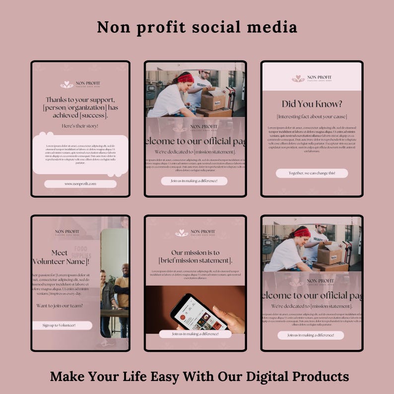 Non Profit Instagram Template, Fundraising Social Media Post, Pick a ...