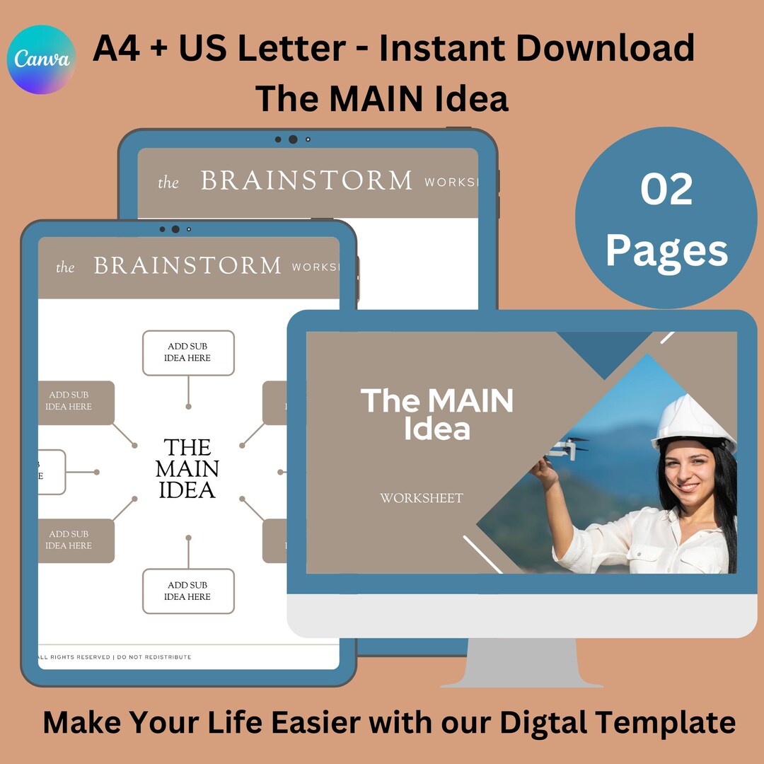 Reading Language Template, Main Idea Worksheet Template, Time ...