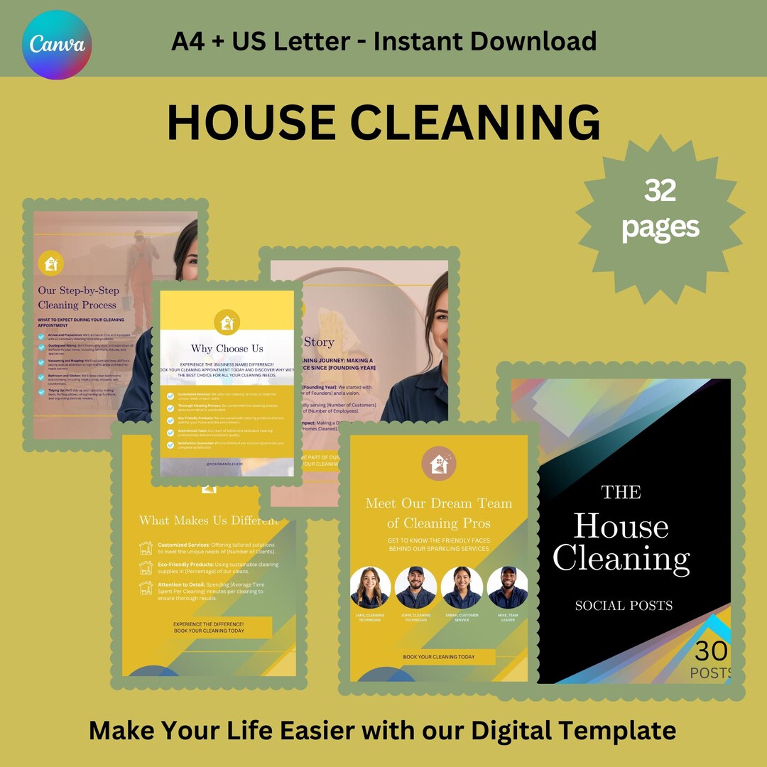 House Cleaning Social Media Posts, Cleaning Service Facebook Posts ...