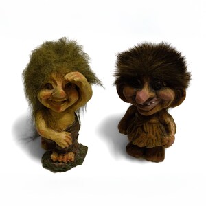 Set of Two Vintage Trolls: Nyform Troll No. 15 and Agora Gifthouse ...