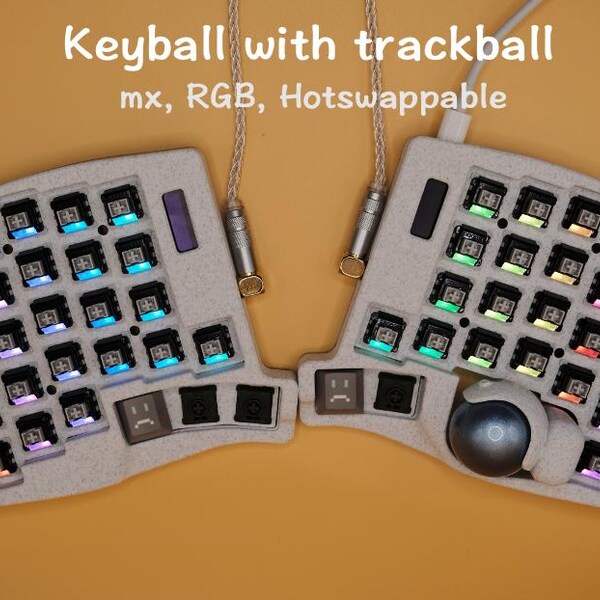 Split Keyboard With Trackball - Etsy