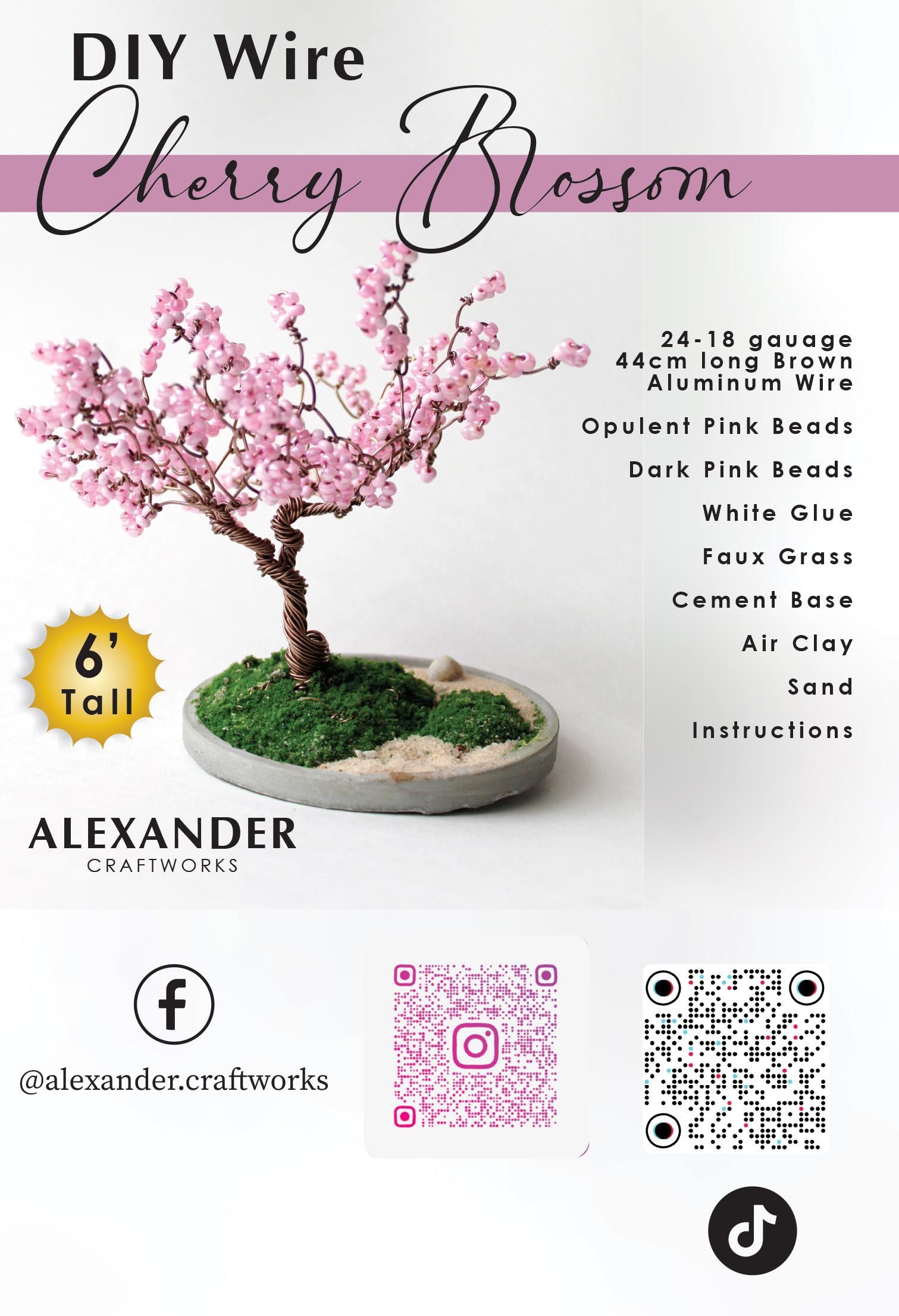 DIY Wire Cherry Blossom Kit - Etsy
