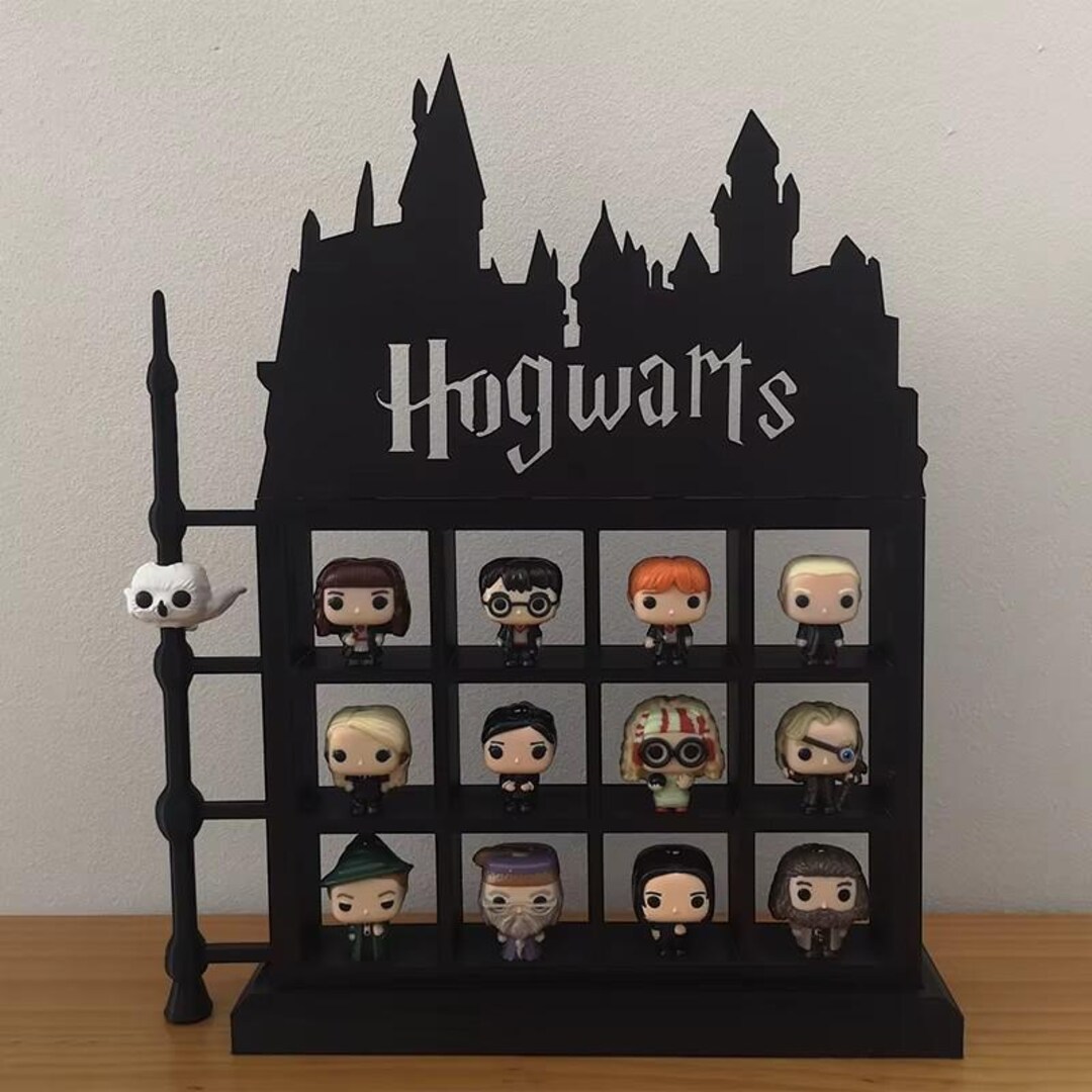 Wooden Movie Theme Display Case Collectibles Display Shelf, Floating ...