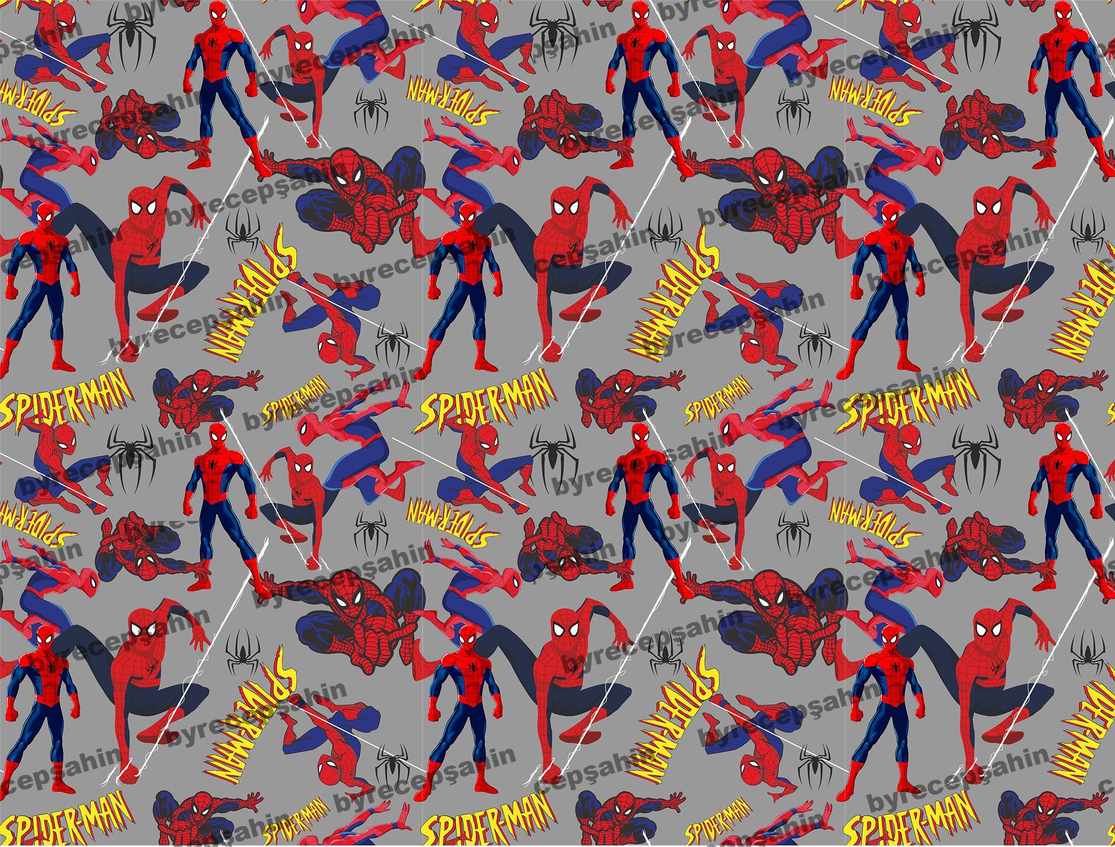 Spiderman Pattern, Super Hero Seamless Pattern, Spider Sublimation - Etsy