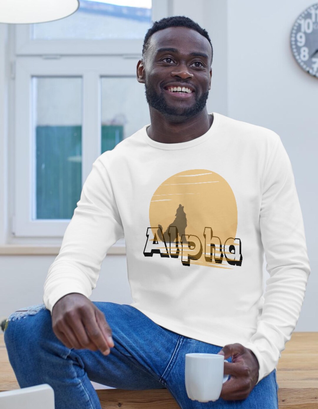 Alpha Howl Sweatshirt / Wolf Alpha Sweatshirt / Alpha Spirit Sweatshirt ...