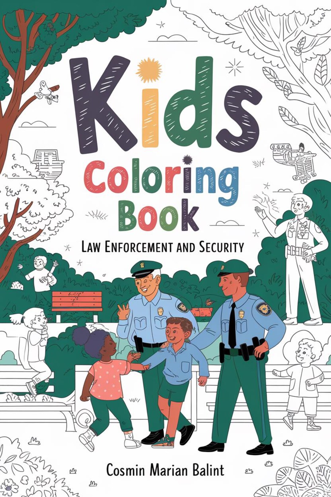 Kids Coloring Book - Law Enforcement and Security - Etsy