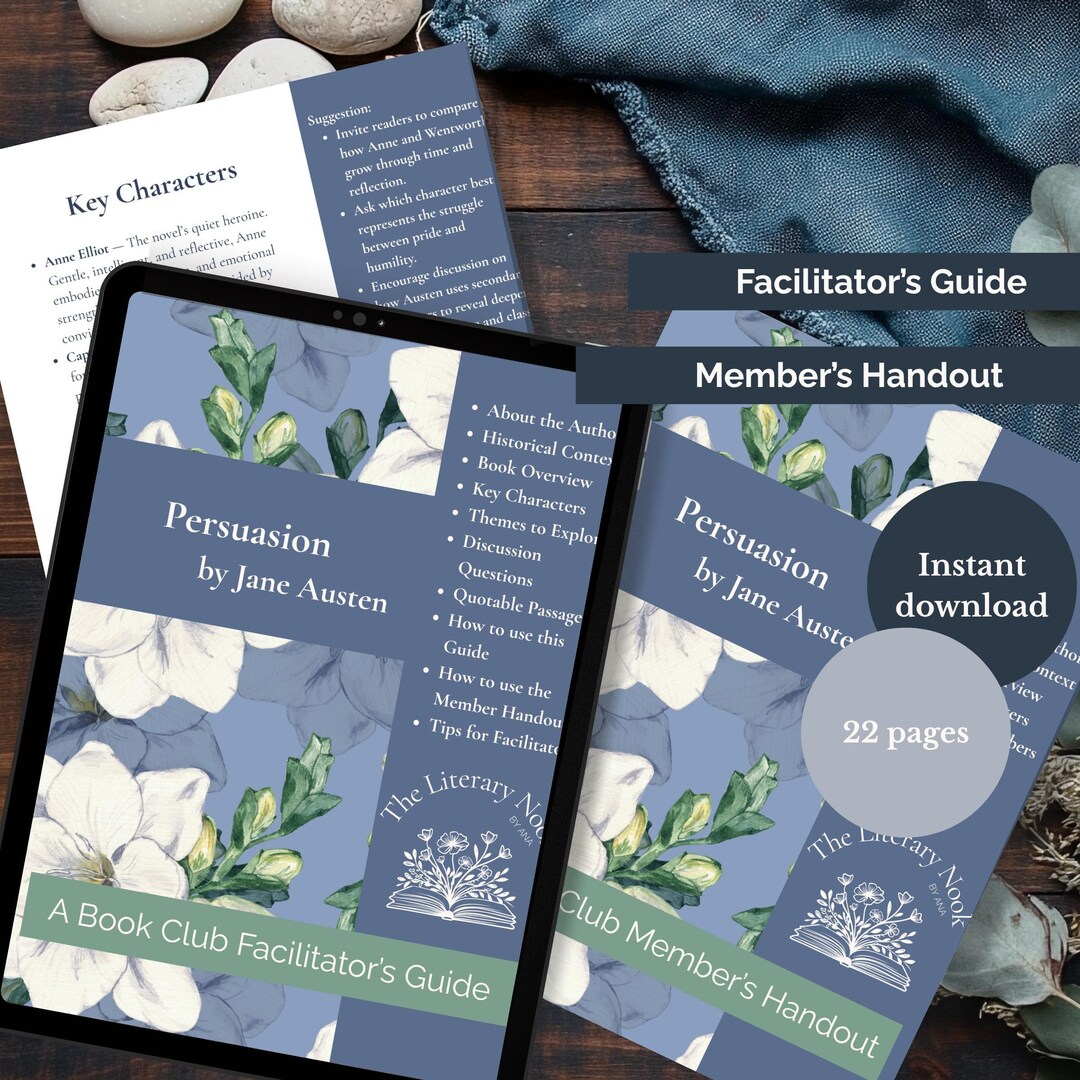 Jane Austen's Persuasion Book Club Kit | Discussion Guide (digital ...