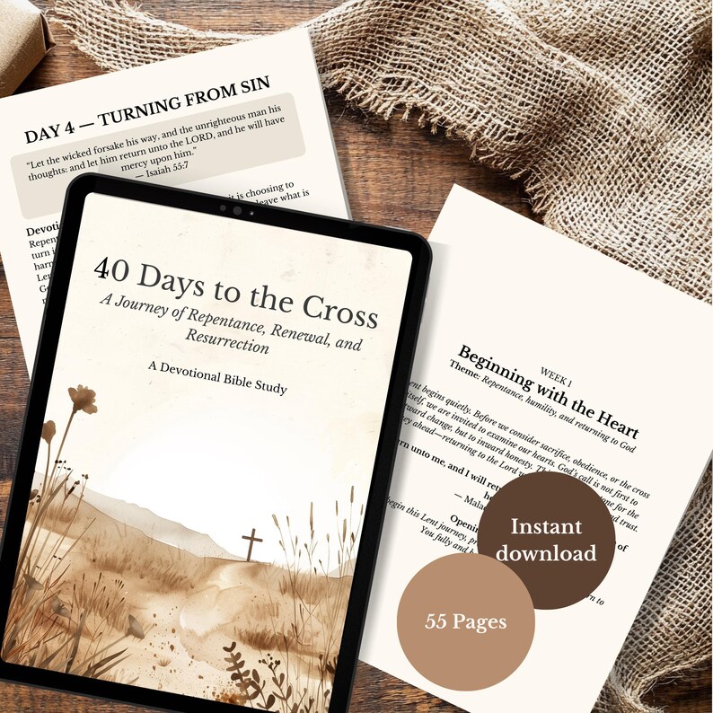 7 Week Christian Lent Journey to the Cross - 40 Day Lent Devotional ...