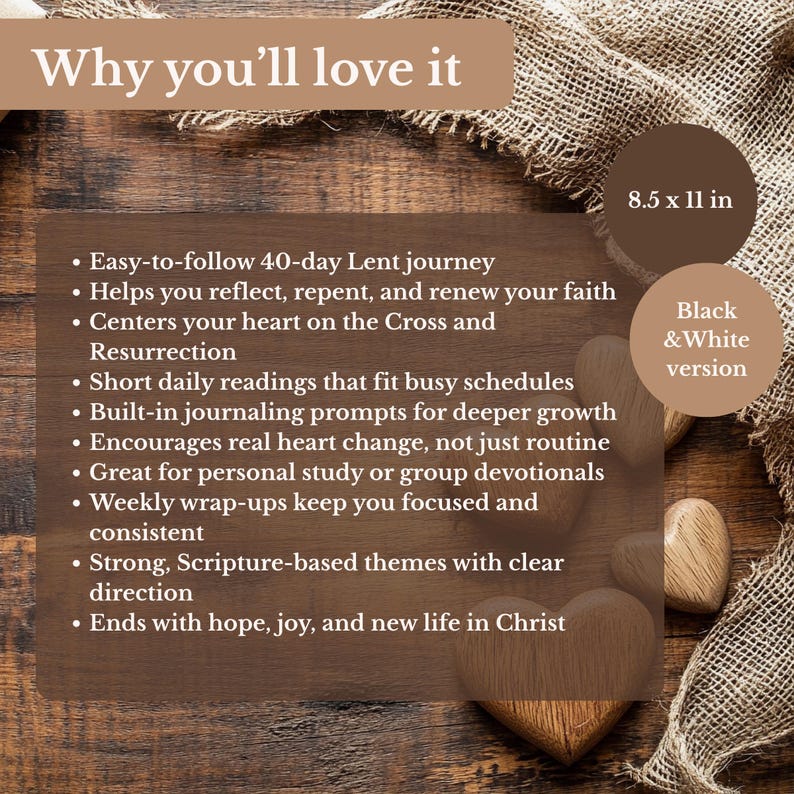 7 Week Christian Lent Journey to the Cross - 40 Day Lent Devotional ...