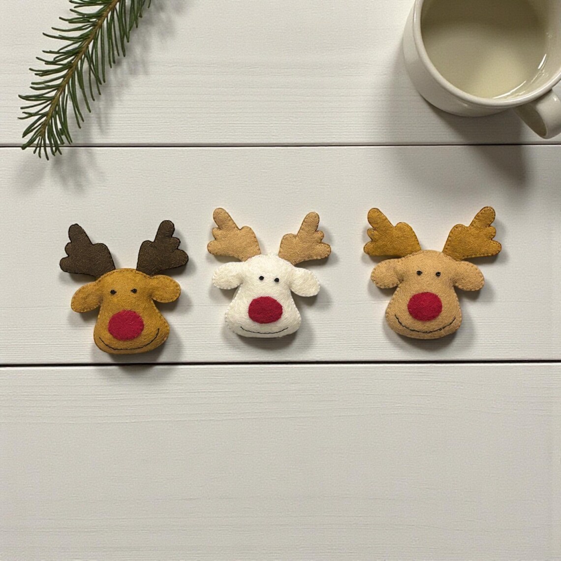 Rudolph the Red-nosed Reindeer Decoration | Fluffy Cute Christmas ...