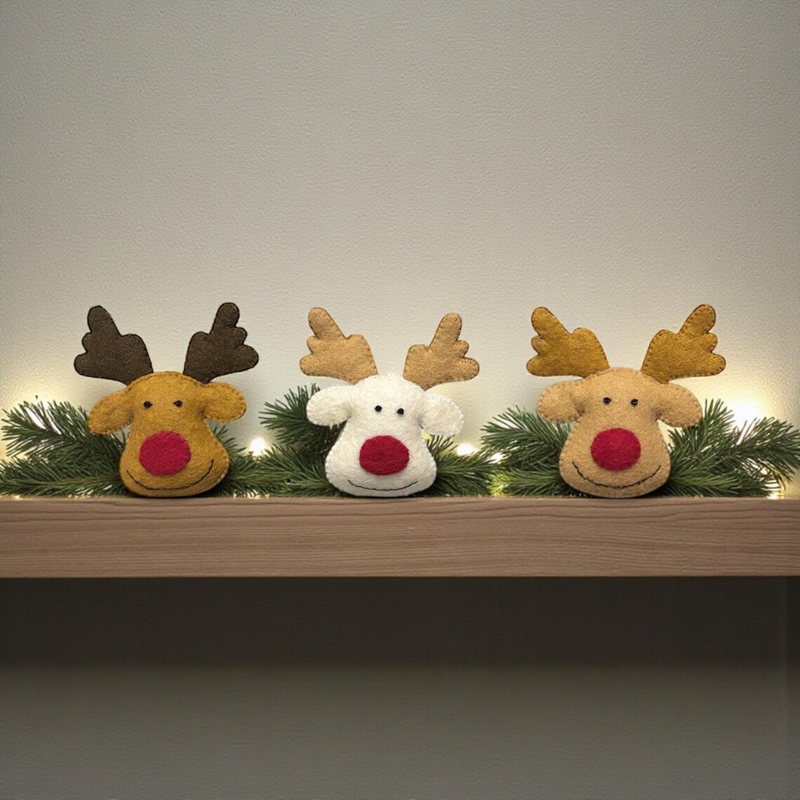 Rudolph the Red-nosed Reindeer Decoration | Fluffy Cute Christmas ...