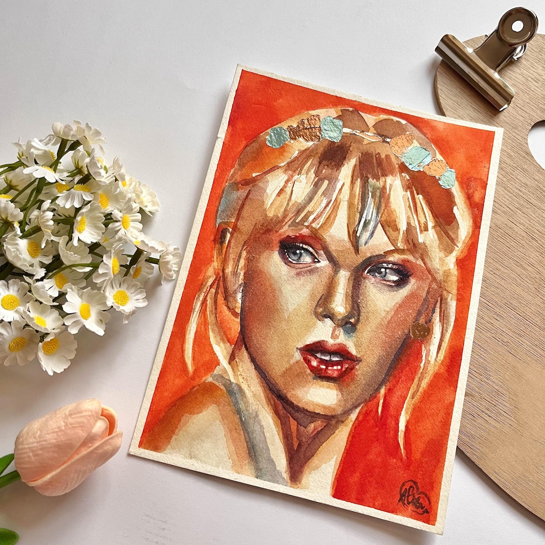 Taylor Swift Watercolor Art Print - Etsy