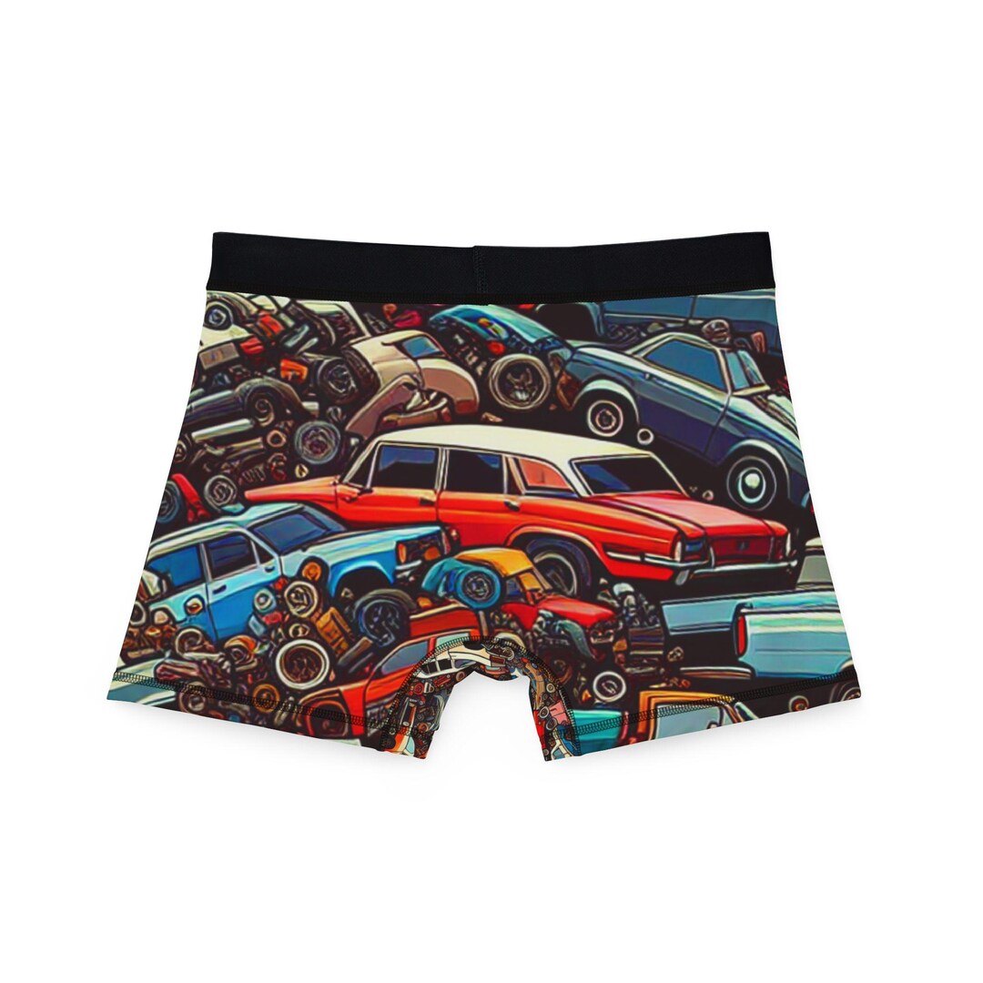 Car Dad Men's Boxers, Funny Father's Day Gift, Car Enthusiast Underwear ...