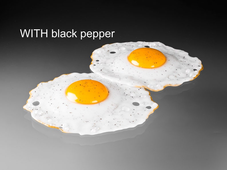 Fried Egg Sculpture Life-sized Realistic Hand Blown Glass Art - Etsy