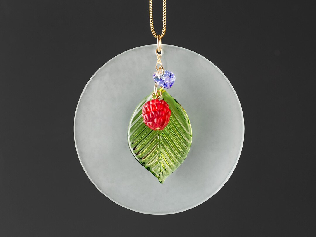 Glass Raspberry Christmas Ornament: Hand Blown Glass Ornament by ...