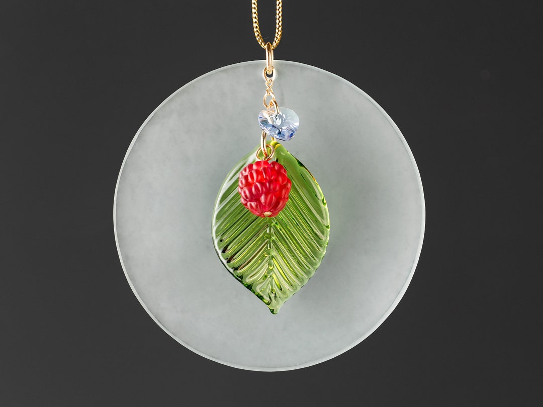 Glass Raspberry Christmas Ornament : Hand Blown Glass Ornament by ...
