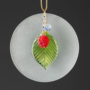 Glass Raspberry Christmas Ornament : Hand Blown Glass Ornament by ...