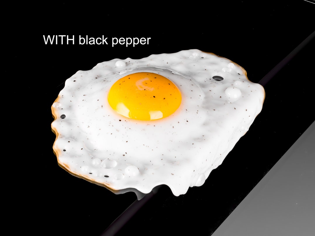 Fried Egg Glass Sculpture Life-sized Realistic Hand Blown - Etsy