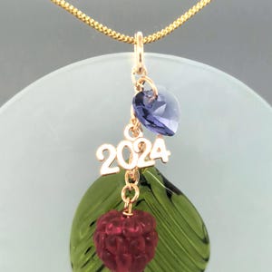 Glass Raspberry Christmas Ornament: Hand Blown Glass Ornament by ...