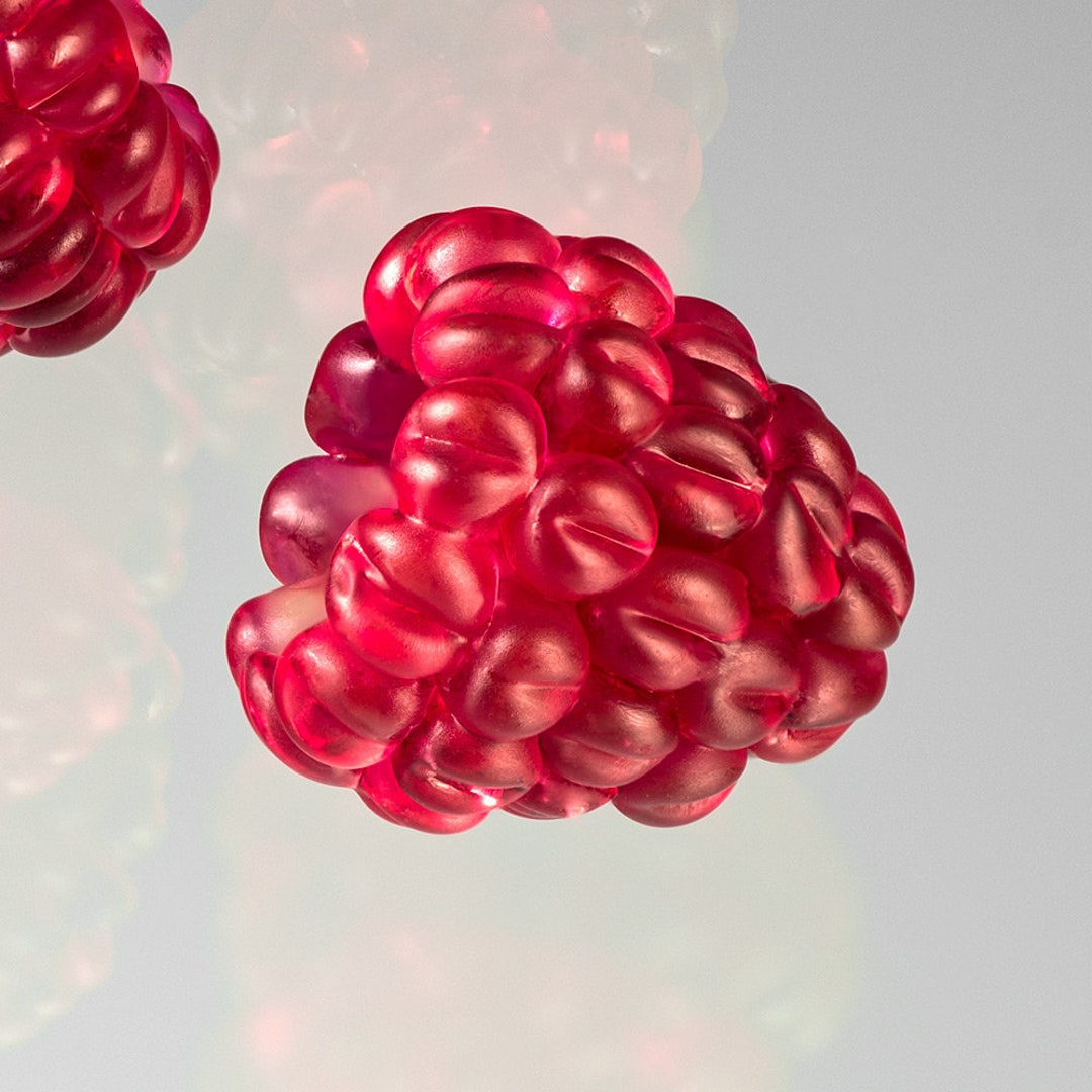 Hand Blown Glass Art, Glass Raspberry, Sculptures & Figurines, Fake ...