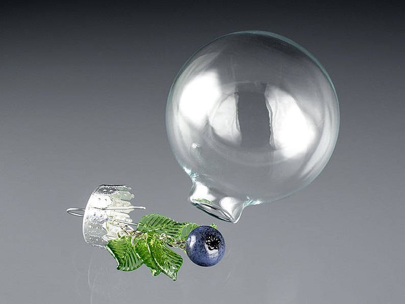 Glass Lemon Christmas Ornament Silver or Gold Hand Blown - Etsy