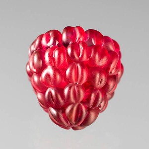 Hand Blown Glass Art, Glass Raspberry, Sculptures & Figurines, Fake ...