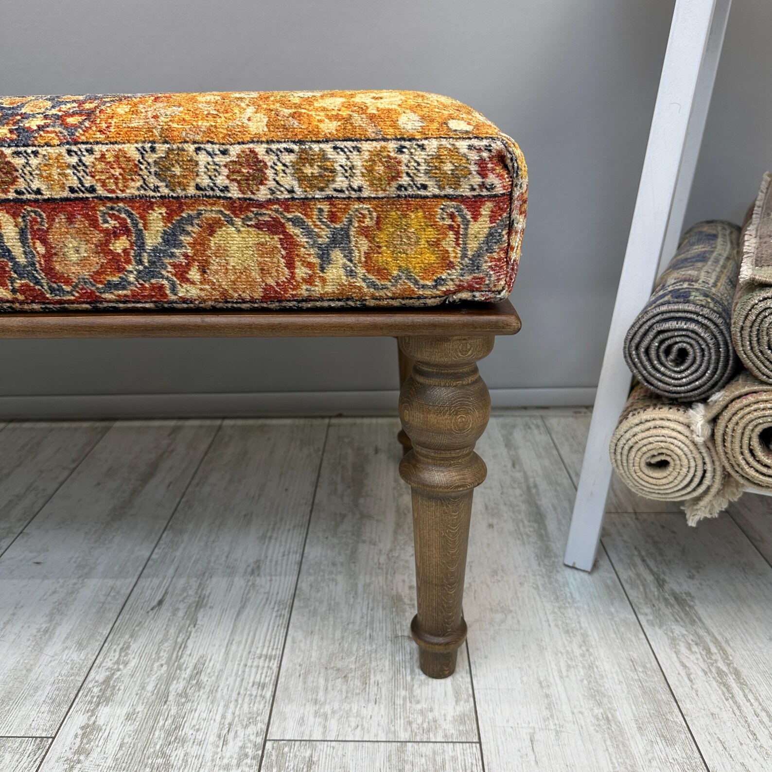 Bohemian Ottoman Bench for Bedroom Bed End, Livingroom Bench 18x48 ...