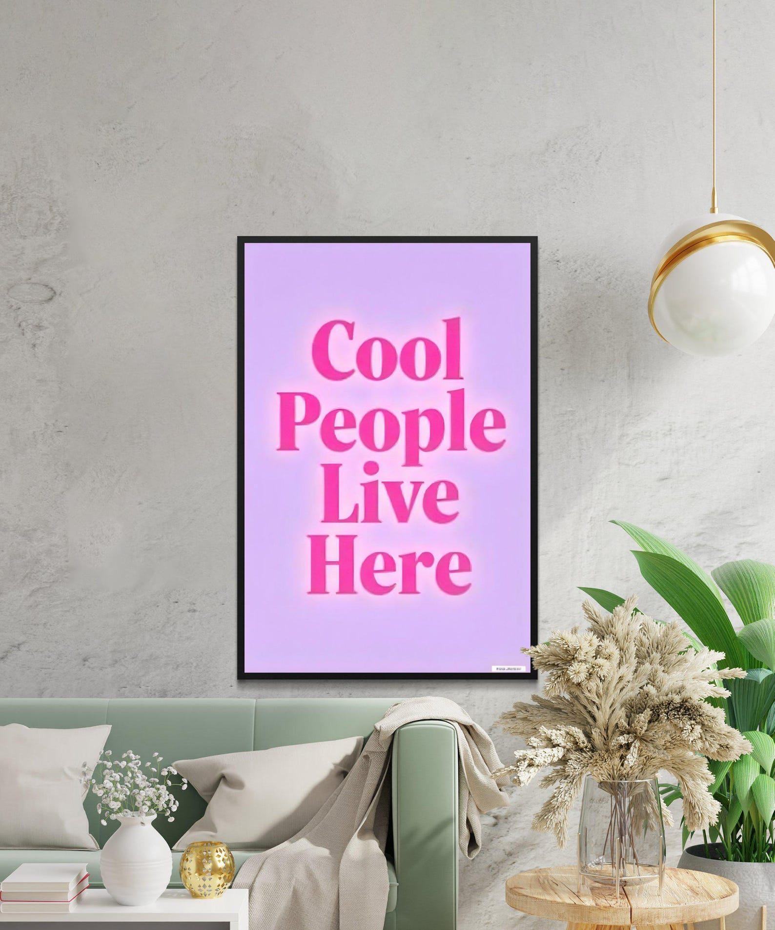 Preppy Wall Art, Motivational Quote Print, Trendy Wall Decor, Modern ...