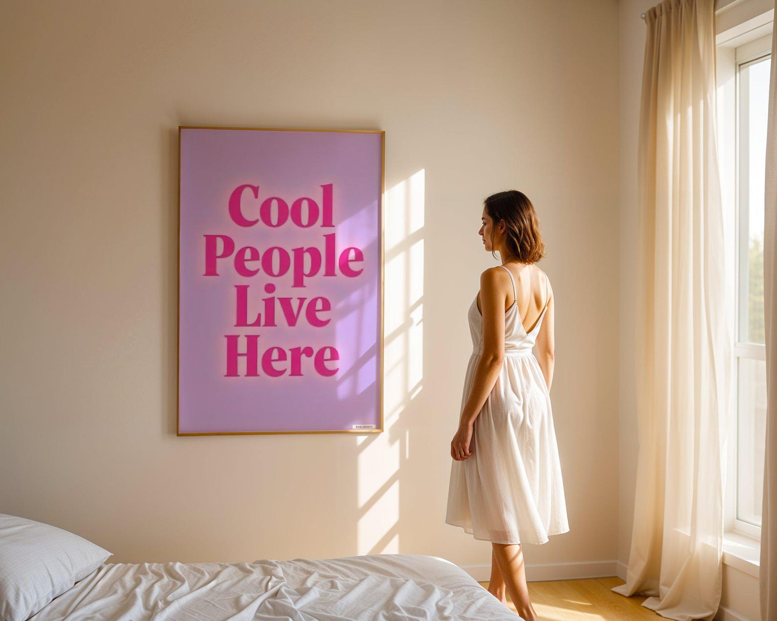 Preppy Wall Art, Motivational Quote Print, Trendy Wall Decor, Modern ...
