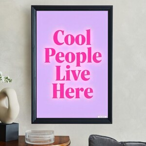 Preppy Wall Art, Motivational Quote Print, Trendy Wall Decor, Modern ...
