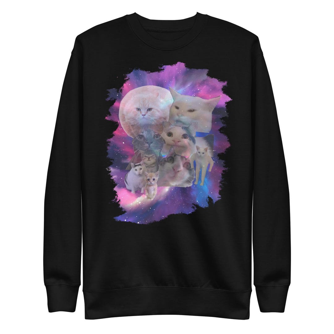 Galaxy Cat Meme Sweater - Etsy