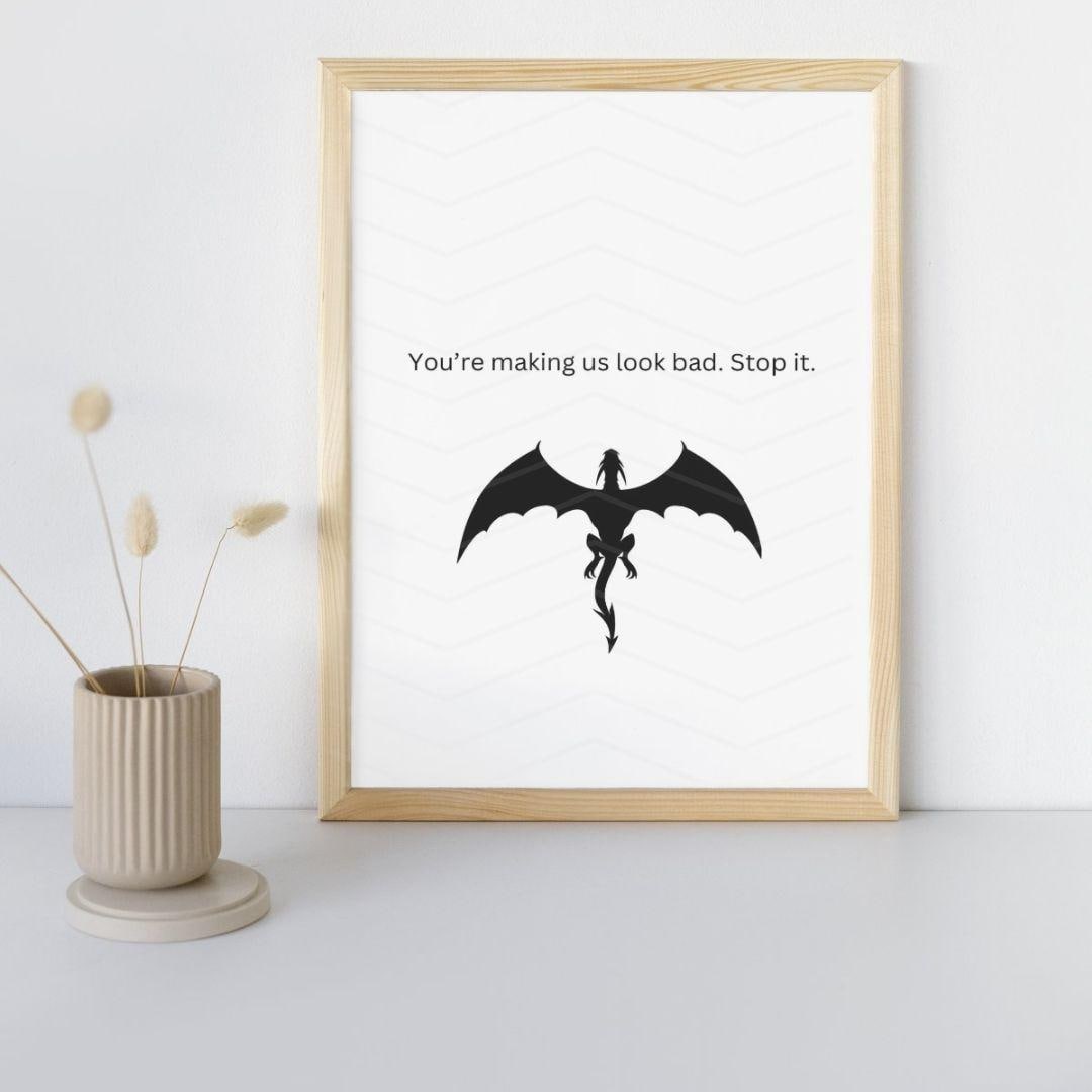 Fourth Wing Poster, A3 Poster, Digital Poster, Book, TOG, Wall Art ...