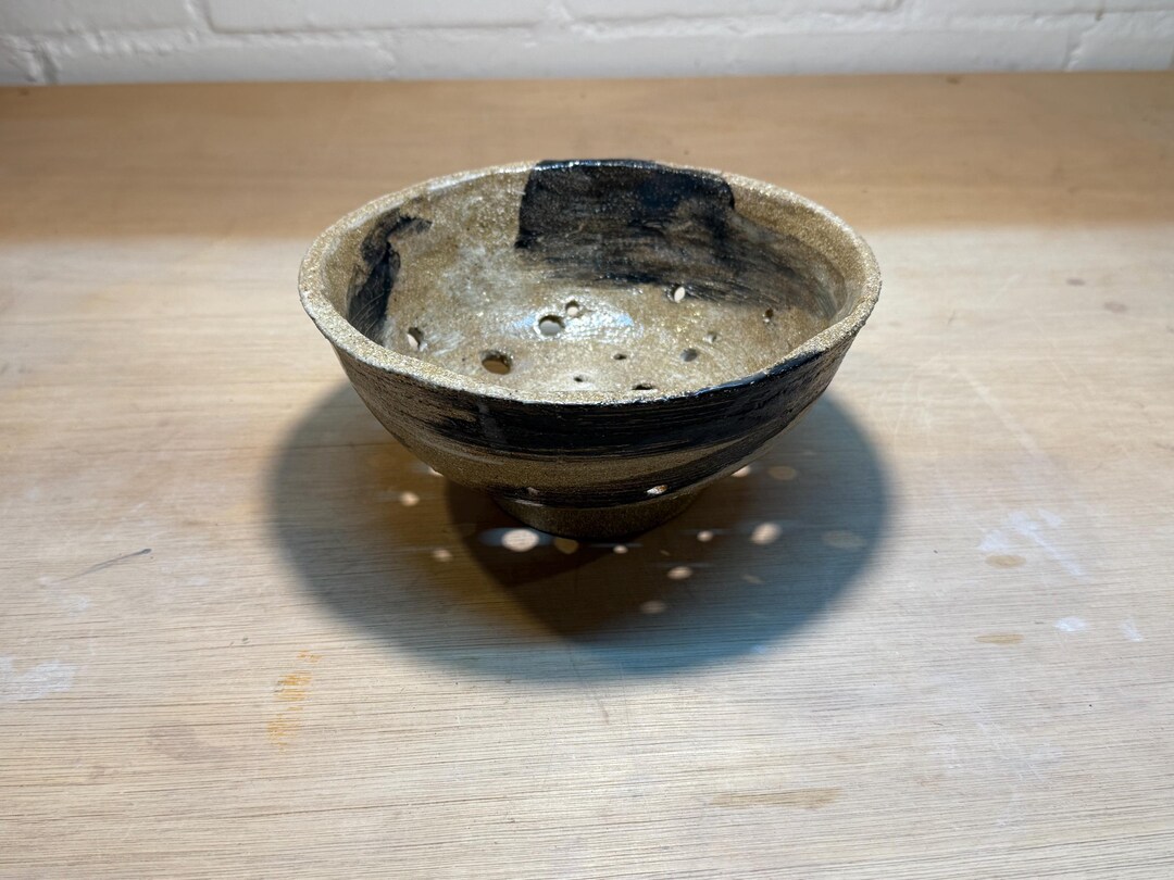 Small Modern Black White Rustic Handmade Handbuilt Ceramic Pottery ...