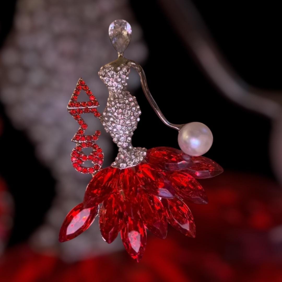 Delta Sigma Theta Brooch - Etsy