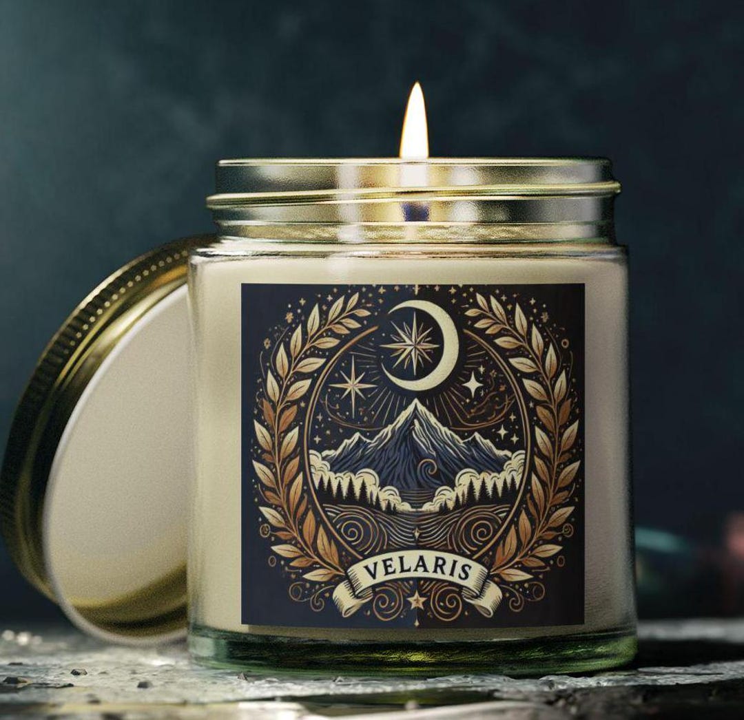 Velaris City of Starlight Candle, A Court of Thornes and Roses, Coconut ...