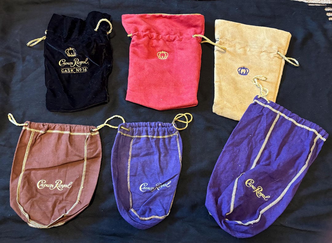 Crown Royal Drawstring Bags Preowned - Etsy