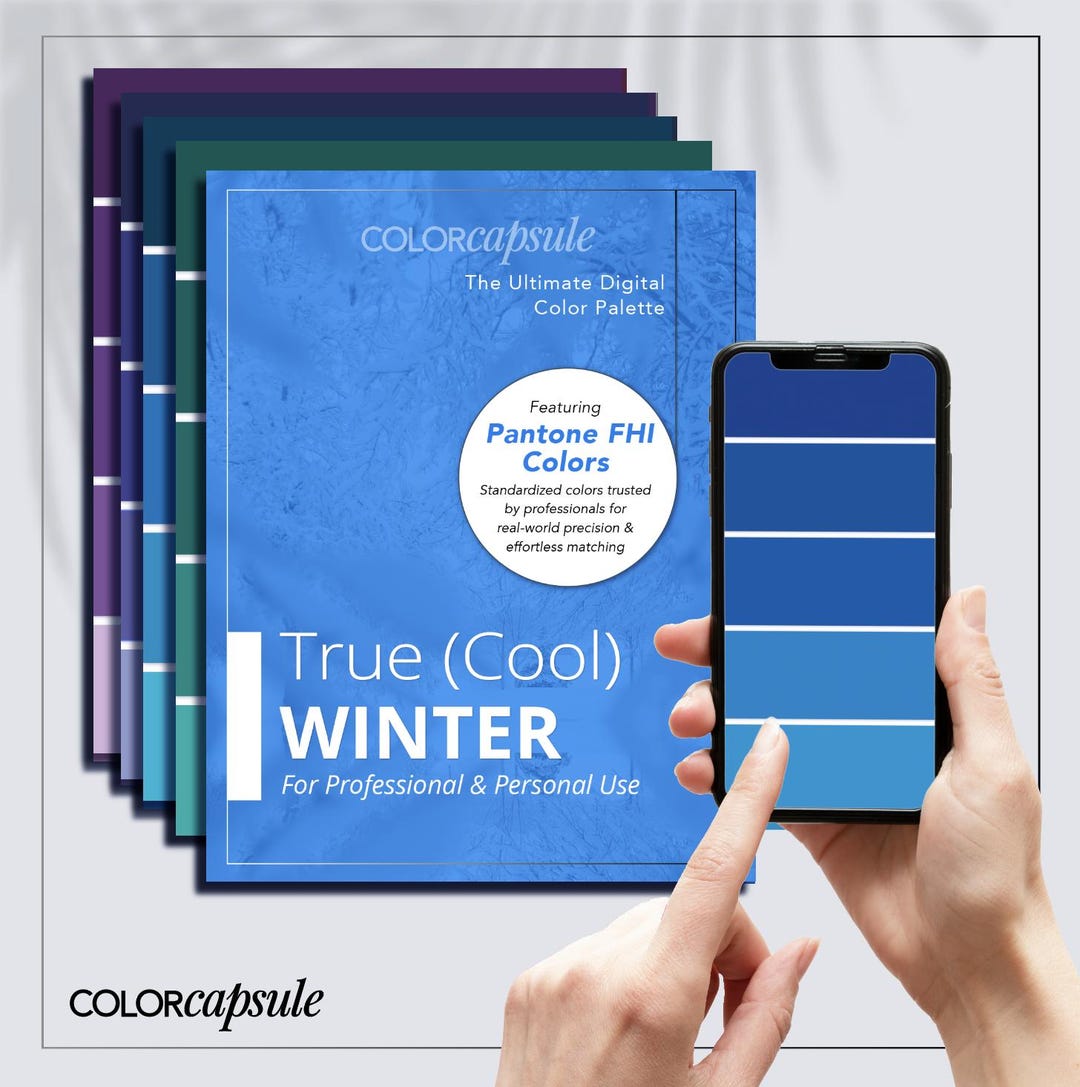 True (cool) Winter Digital Color Palette | 12-season Color Analysis ...