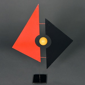 Triangles and Yellow Sphere - Sculpture - Etsy