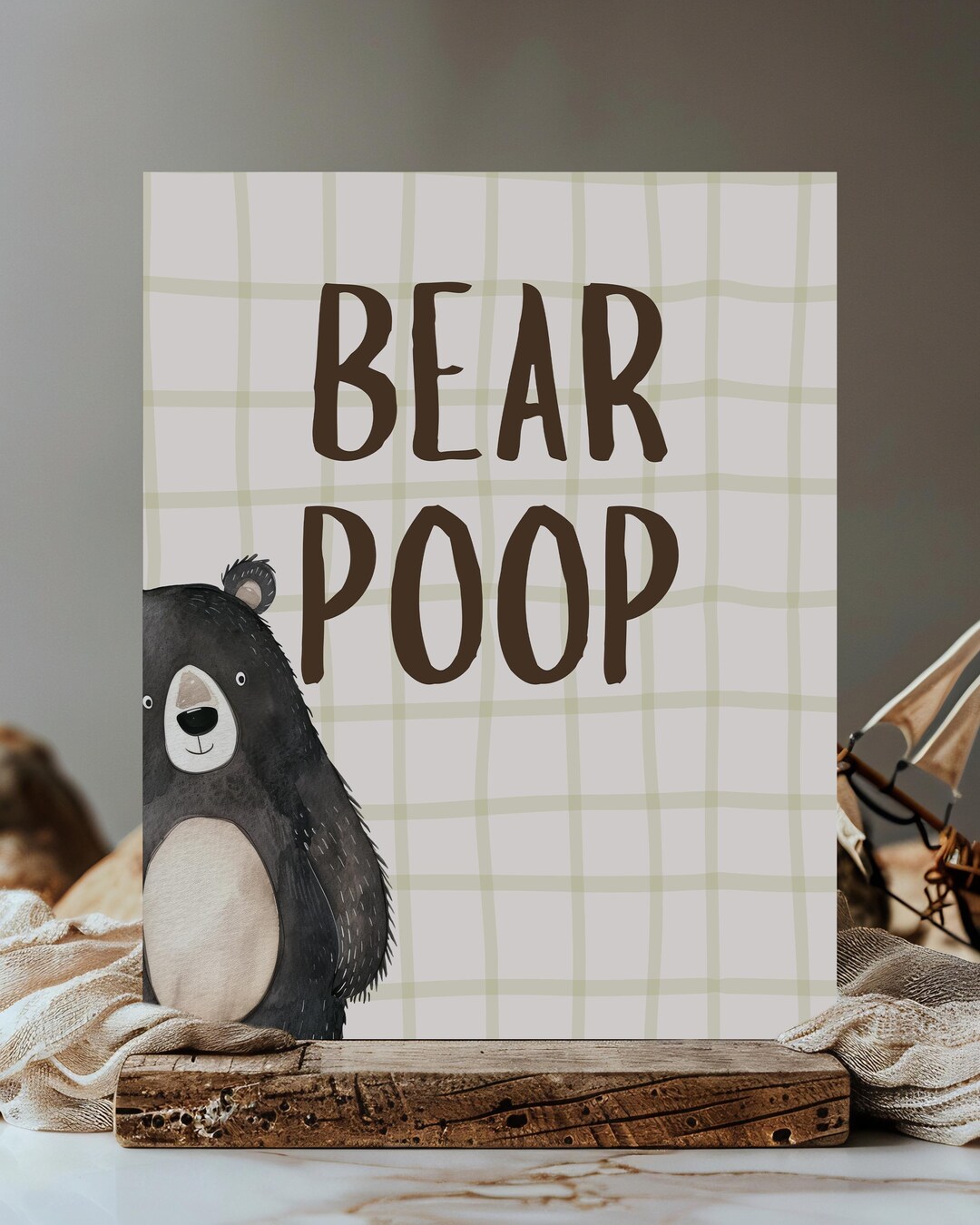 Bear Hunt Birthday Food Signs Template | Instant Digital Signs ...