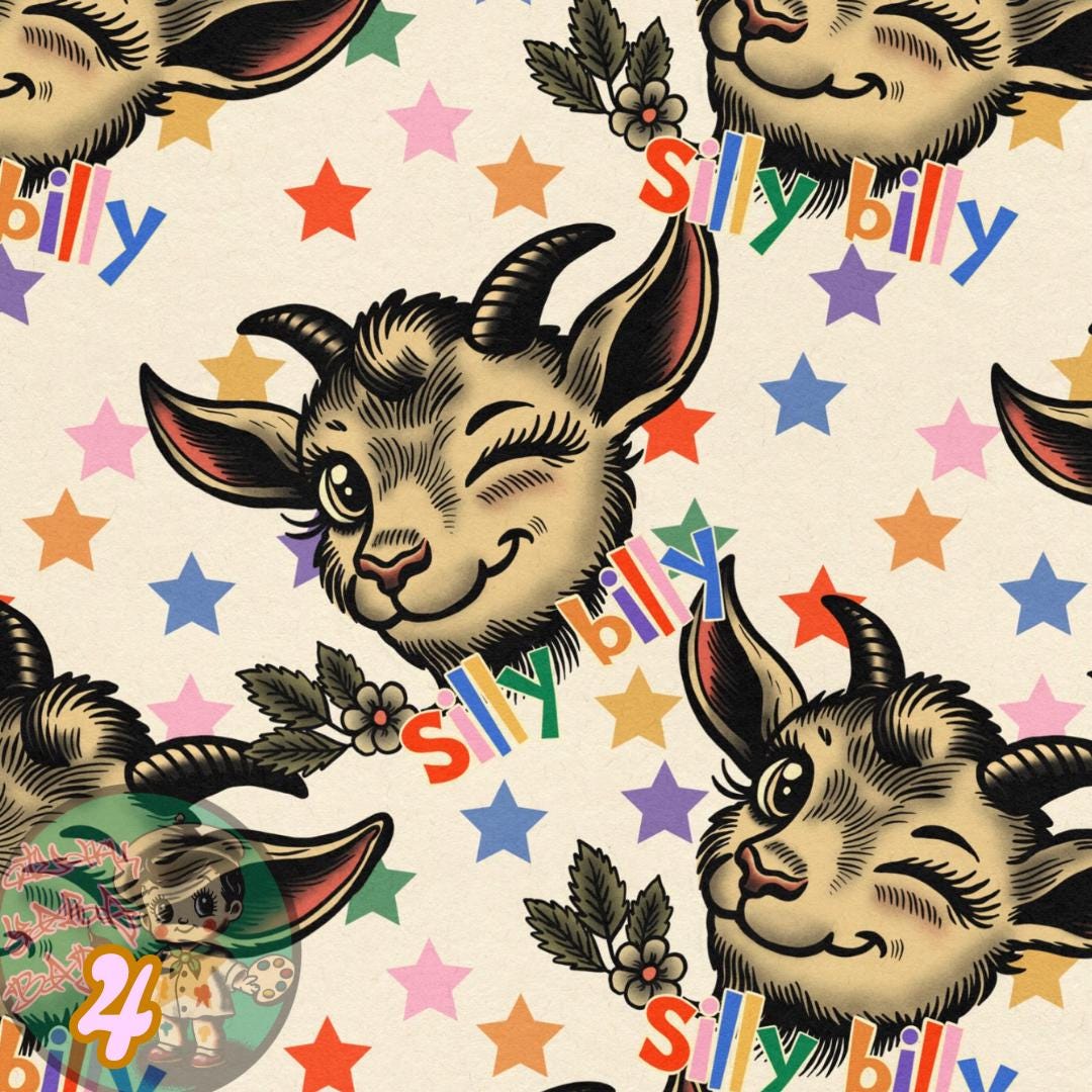 EXCLUSIVE Silly Billy Stars Seamless Digital Design, JPG, PDF ...