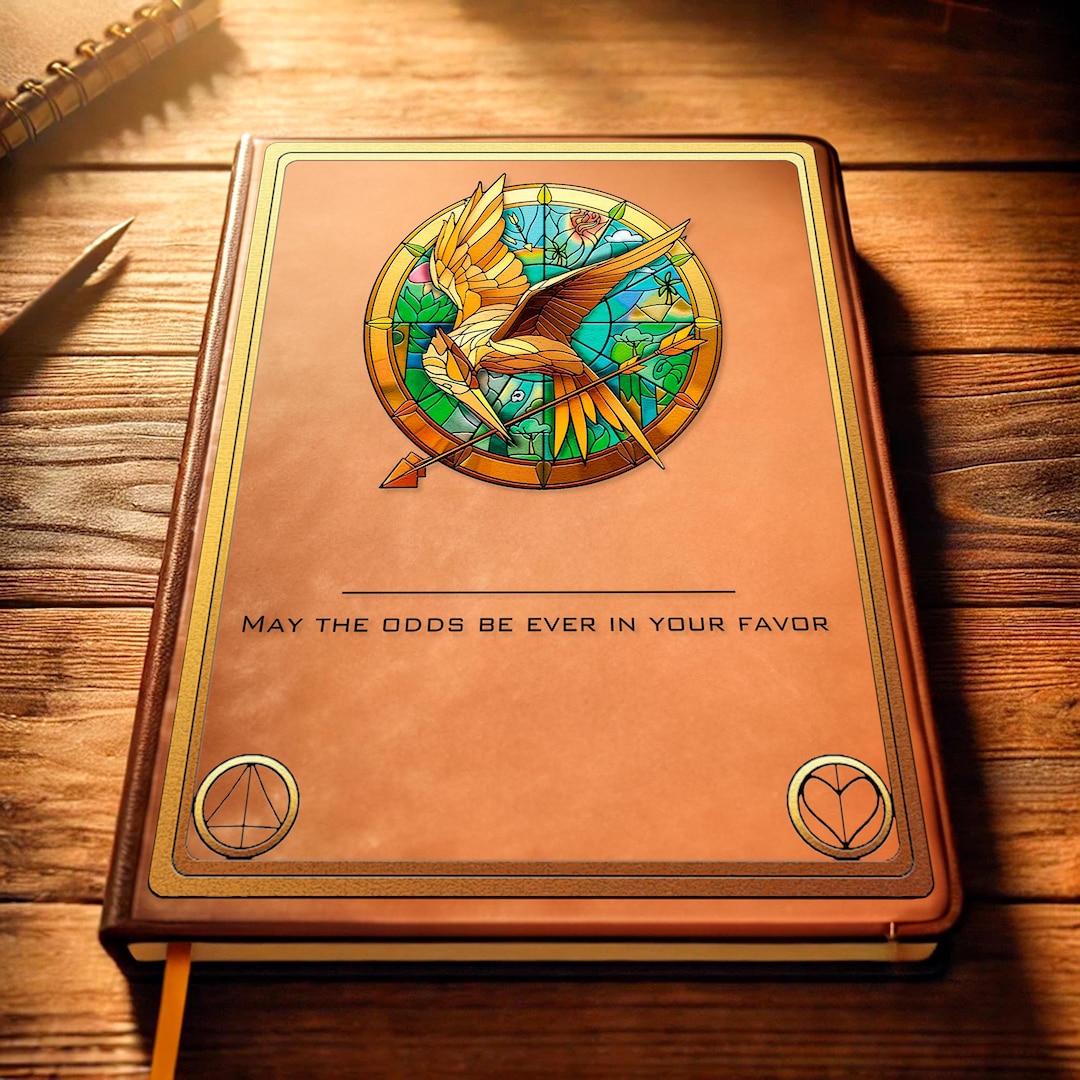 Hunger Games-inspireret Notebook, Mockingjay Stained Glass Design ...
