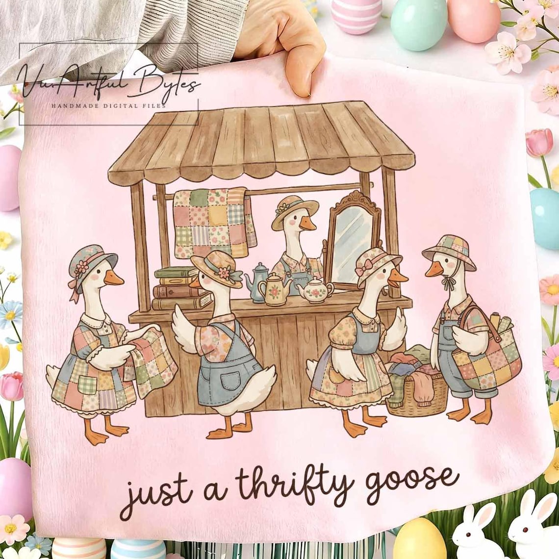 Just a Thrifty Goose PNG, Grandma Goose Design, Funny Thrifting Shirt ...