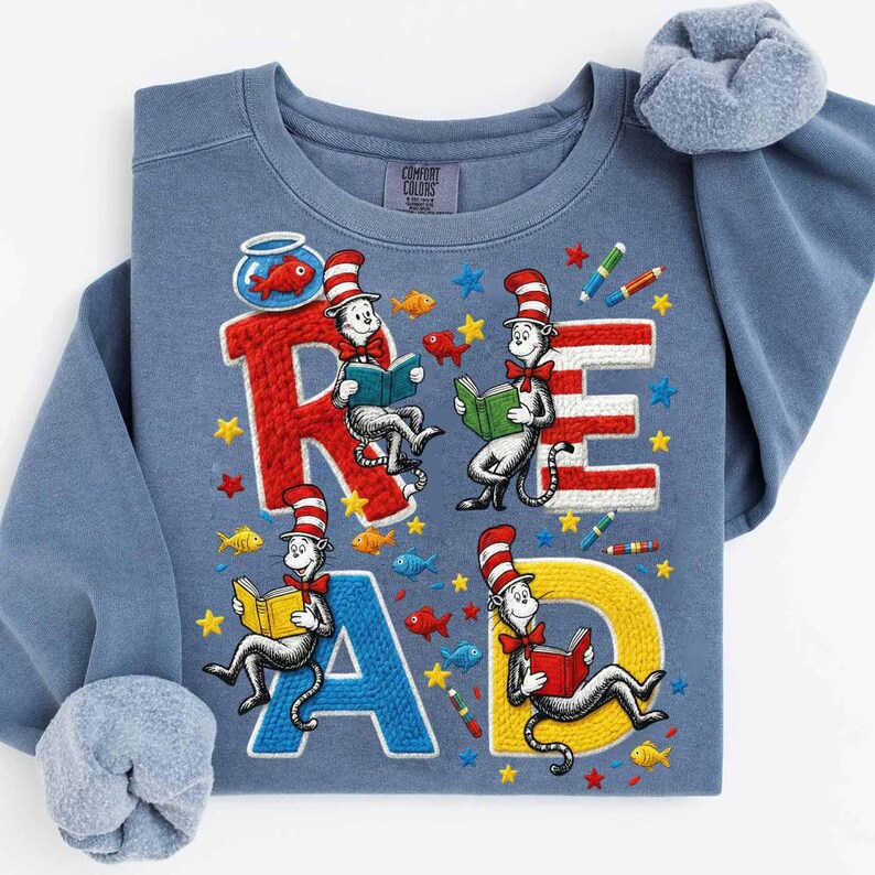 Read Across America Day PNG, Dr. Seuss Inspired Coquette Bow Design ...