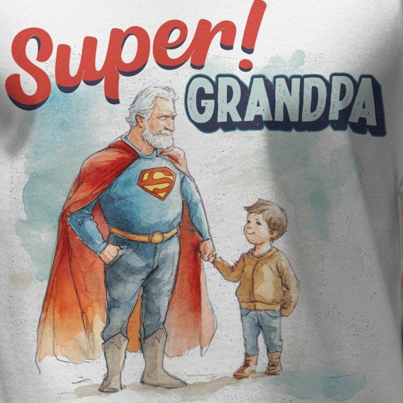 Grandpa Superhero - Etsy