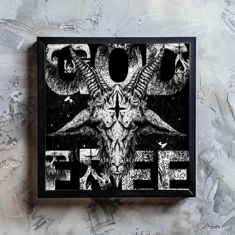 Baphomet PNG Satanic Symbols Digital Art God Free Print Occult Clipart ...