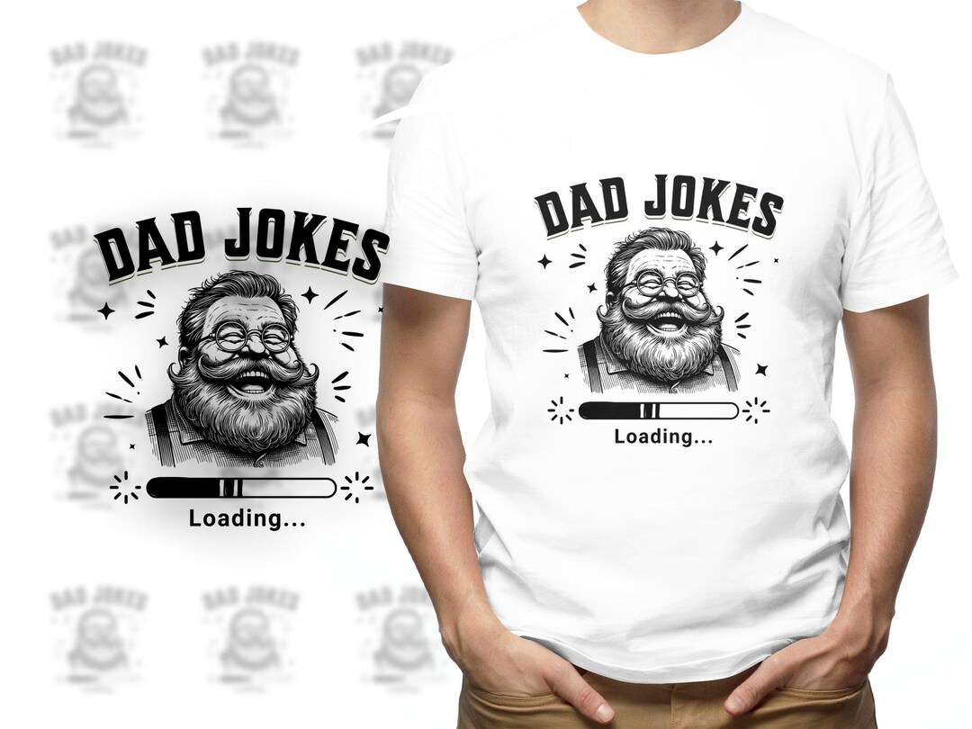 Funny Dad Jokes Poster, Dad Jokes Loading Print, Dad Humor Wall Art ...