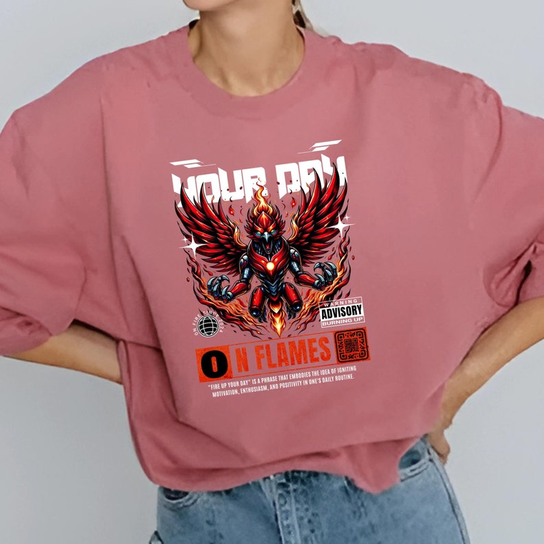 Your Den in Flames Design PNG Instant Download Bold Fire Graphic for ...