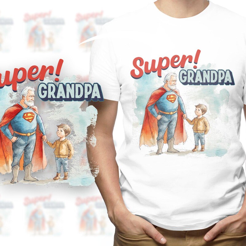 Grandpa Superhero - Etsy