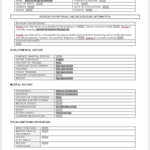 Complete Psychoeducational Assessment / Testing Report Template / Shell ...