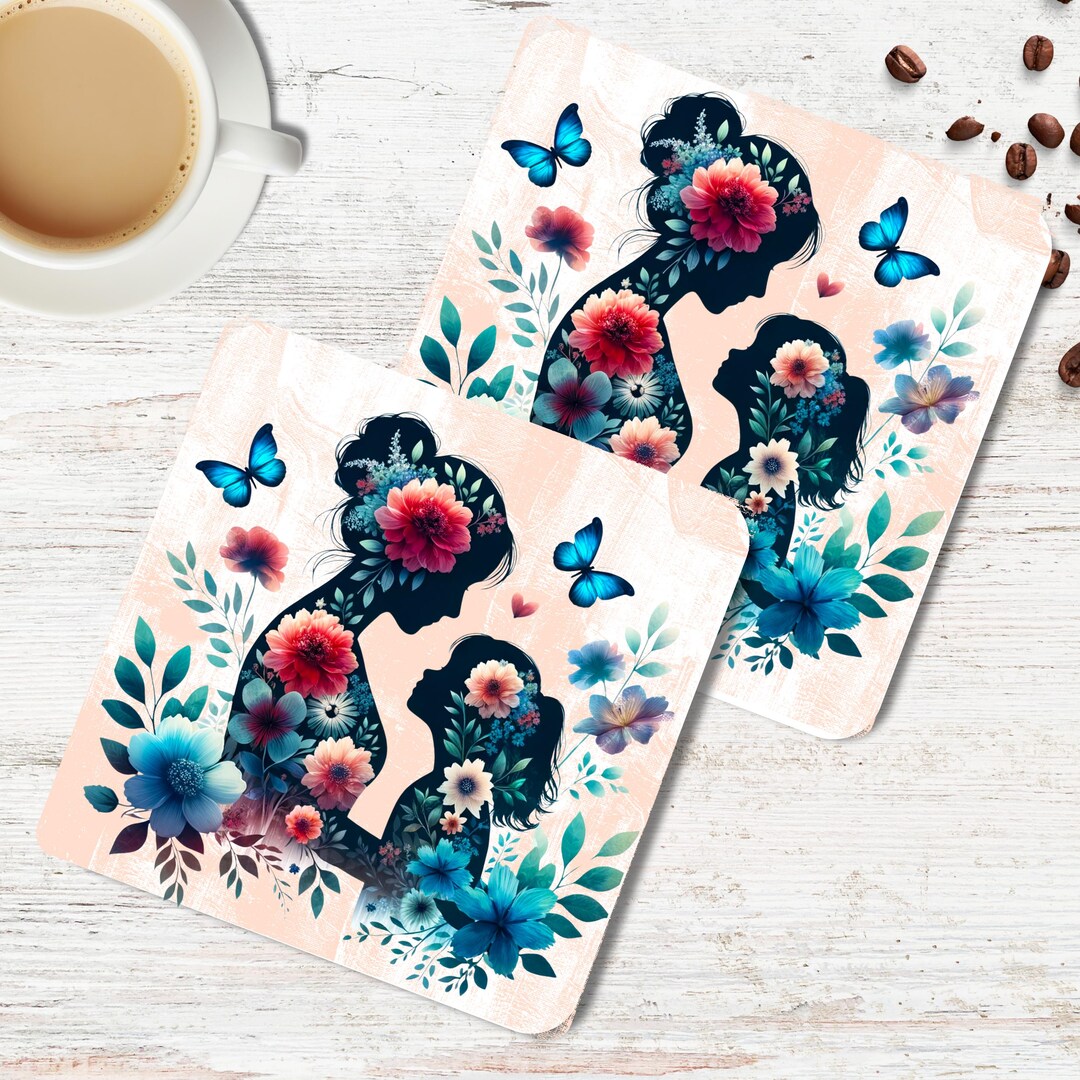 Mother and Daughter Mother's Day Coasters/gifts for Mom/mom and ...